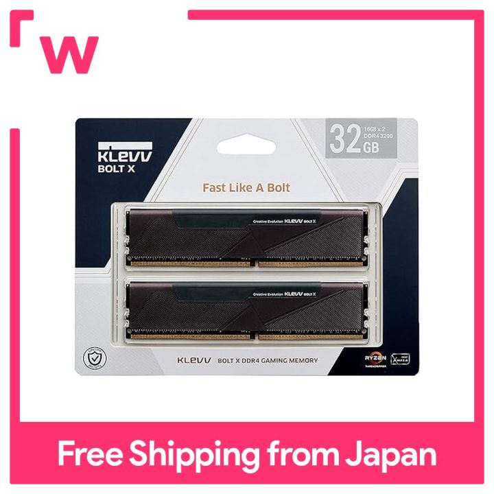 KLEVV Gaming for desktop PC memory PC4-25600 DDR4 3200 16GB x 2 sheets ...