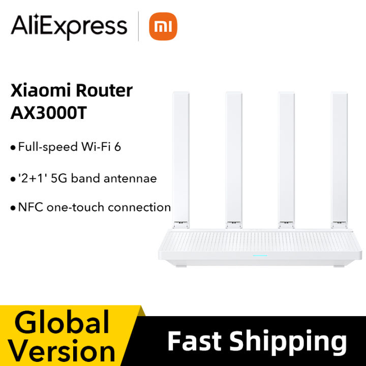 Global Version Xiaomi Router AX3000T Full-speed, full-home Wi-Fi 6 ...