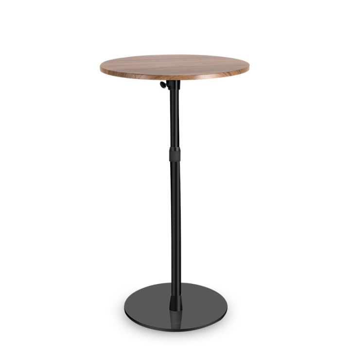 Height Adjustable Round Laptop Table Movable with Castors | Lazada