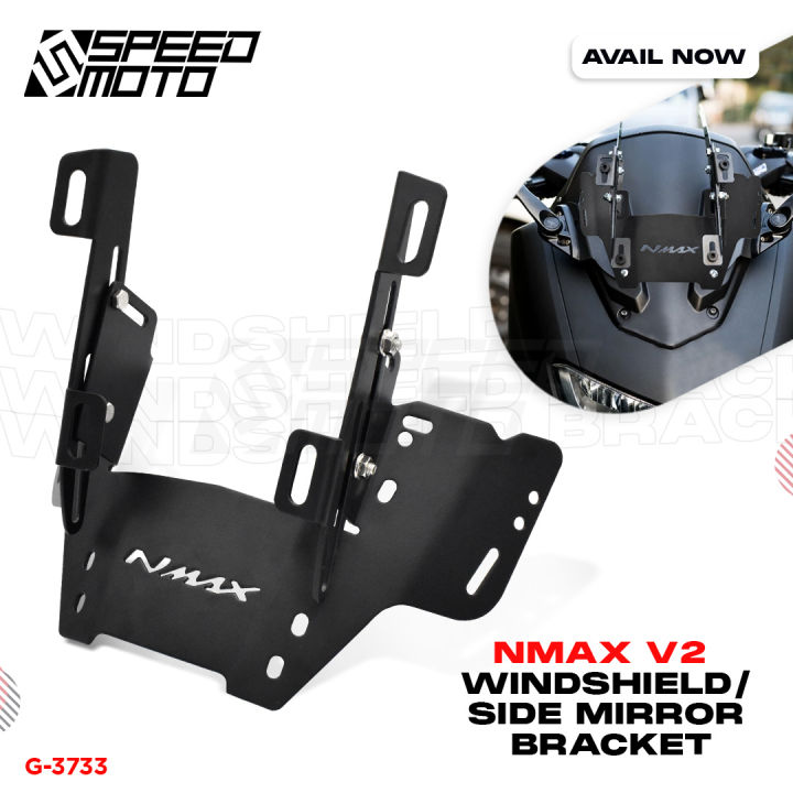 NMAX 2020 / 2021 ADJUSTABLE WINDSHIELD AND SIDE MIRROR BRACKET ALLOY ...