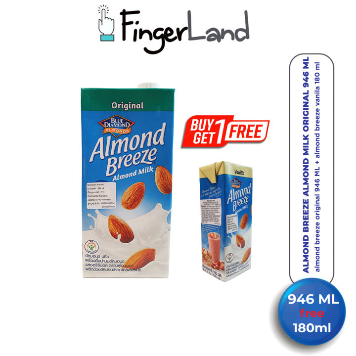 ALMOND BREEZE Almond Milk Original 946 ml Susu Almond Original | Lazada Indonesia