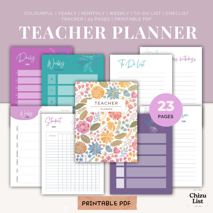 [PDF] SIMPLE DIGITAL PLANNER | Teacher Checklist Tracker Planner ...