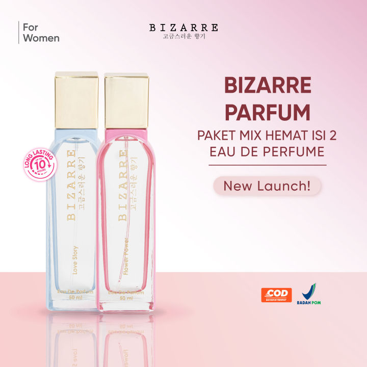 (2 PCS MIX) BIZARRE Parfum EDP Eau De Perfume - 50 ML | Lazada Indonesia