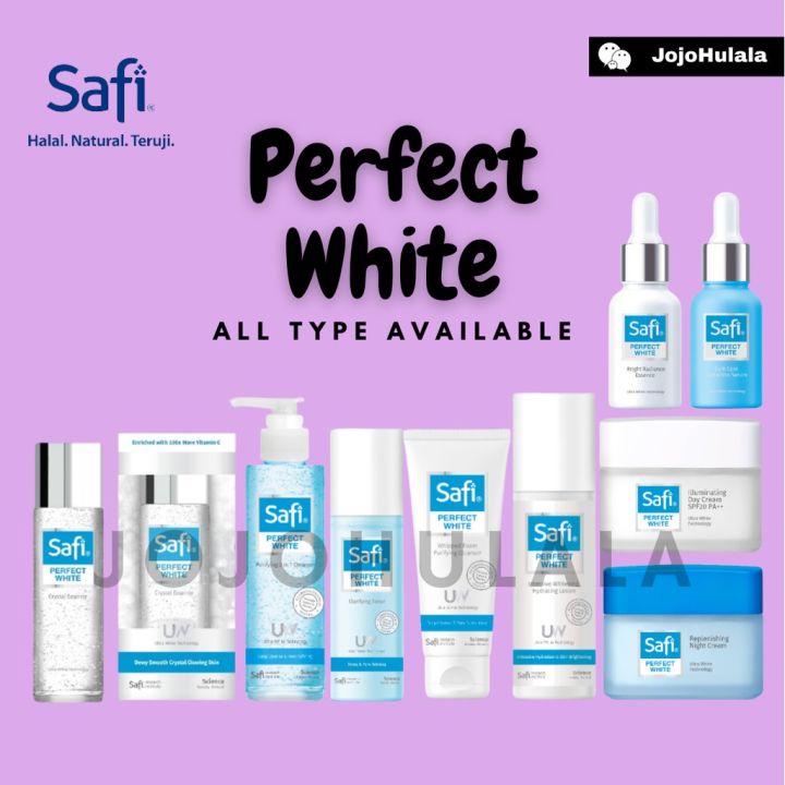 Safi Perfect White Series (Cleanser, Toner, Day Cream, Night Cream ...