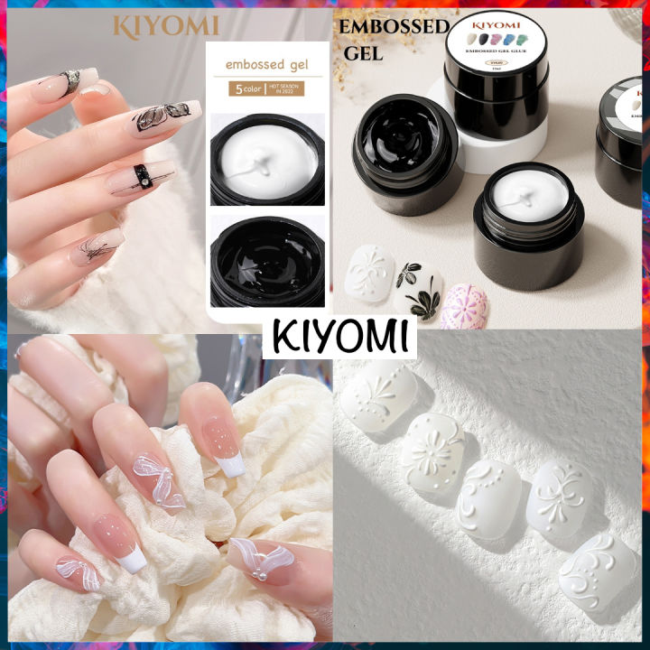 KIYOMI Embossed Gel Glue Nail Art Emboss painting design timbul 3D ...