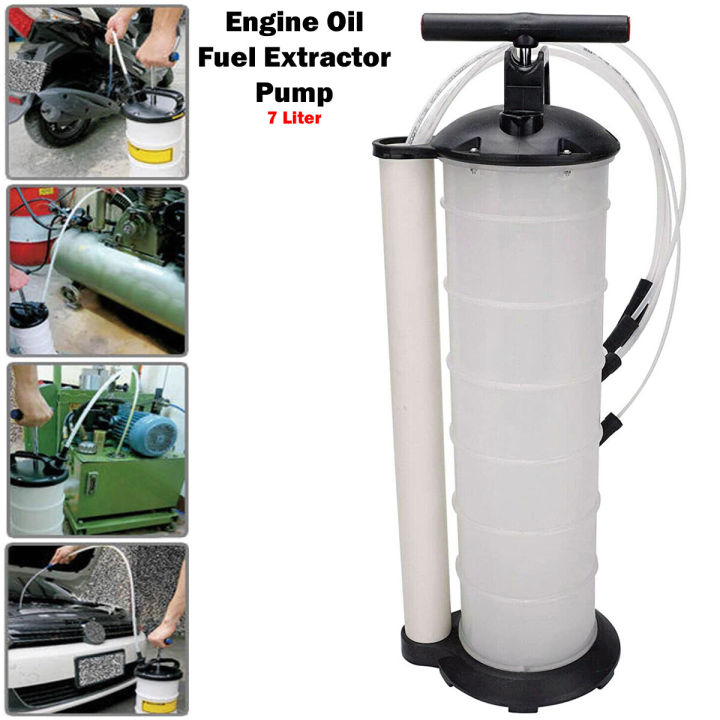 9L MANUAL OIL FLUID EXTRACTOR EXCHANGE TRANSFER HISAP TUKAR MINYAK HITAM PUMP ENGINE OIL FUEL ...