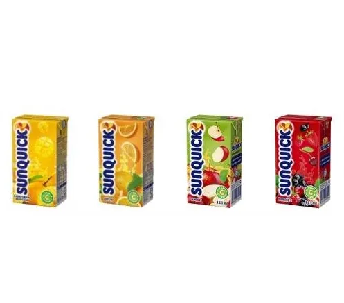 SUNQUICK Fruit Juice / Jus Buah 125ml x 4 ( Oren / Apple ) | Lazada