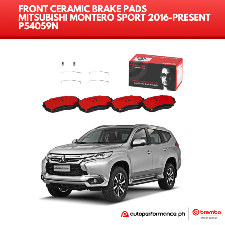 Front Brake Pads Mitsubishi Montero Sport 2016-Present - Brembo Ceramic ...