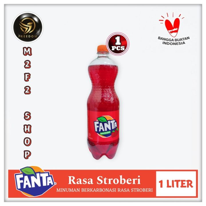 Fanta Merah Minuman Bersoda Botol Plastik Pet - 1000 ml | 1 liter ...