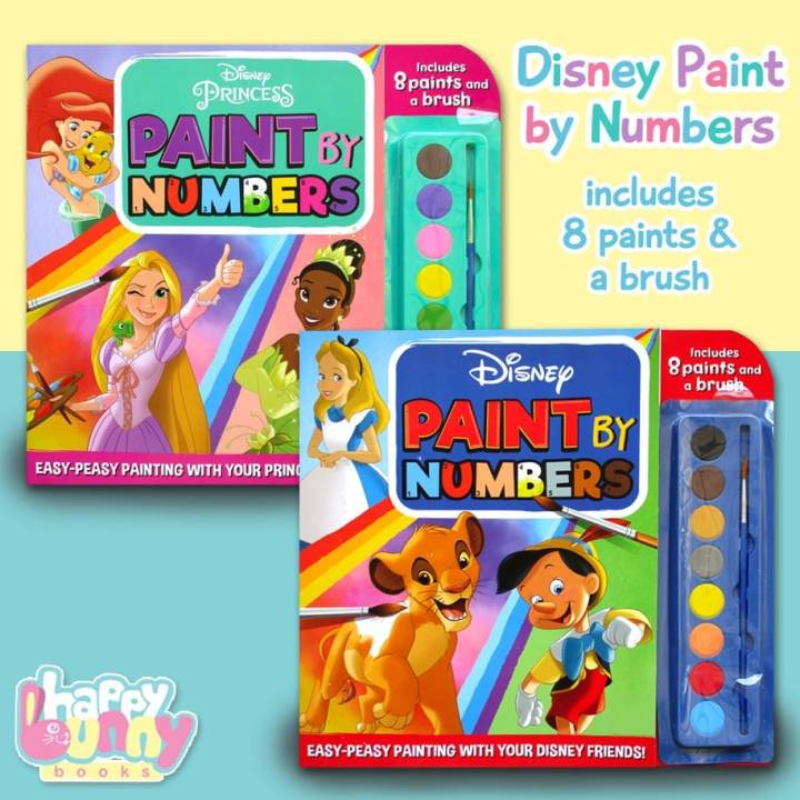 Disney Princess / Disney Classic Paint By Numbers (Includes 8 Paints ...