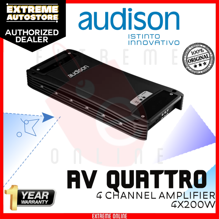 Audison AV QUATTRO 4-Channel 800W RMS VOCE Series Power Amplifier | Lazada