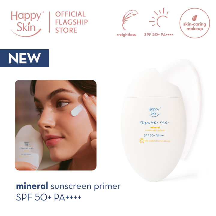 Happy Skin Rescue Me Mineral Sunscreen Primer SPF 50+ PA++++ | Lazada PH