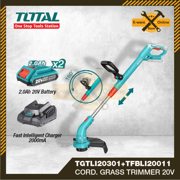 Total Li-ion Grass Trimmer Cordless 20V Cordless Grass Cutter Trimmer ...