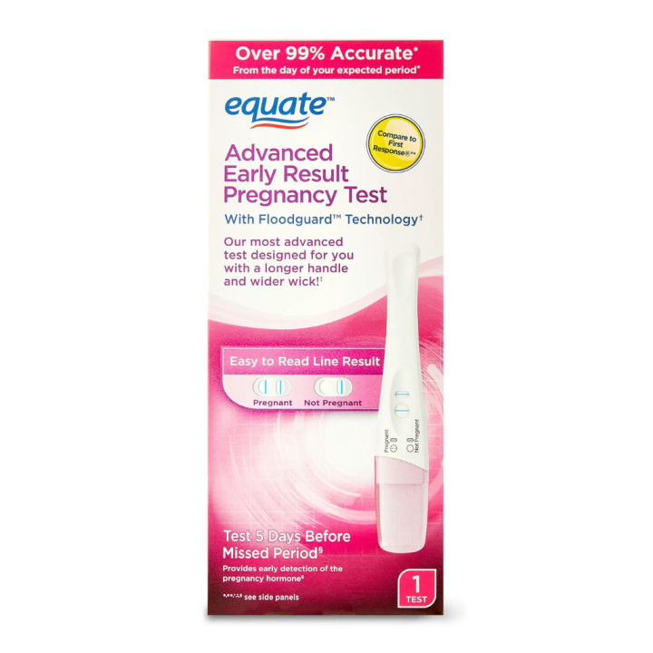 Equate Advanced Early Result Pregnancy Test With Floodguard Technology ...