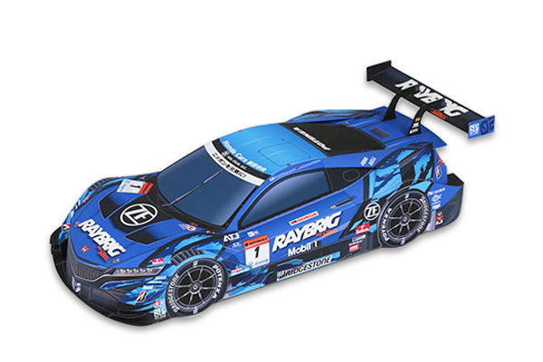 DIY Papercraft Lembar Kertas Pola 2020 Mobil Balap raybrig nsx gt 2019 ...