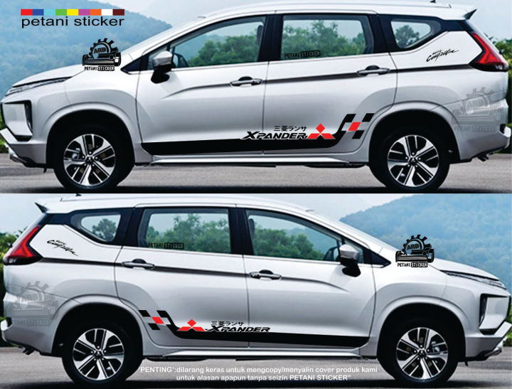 STIKER STICKER MOBIL XPANDER MITSUBISHI LIST BODY SAMPING CUTTING STIKER | Lazada Indonesia