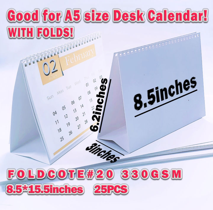 Foldcote 330gsm desk calendar MAKAPAL! Desk Calendar Standee with Score ...