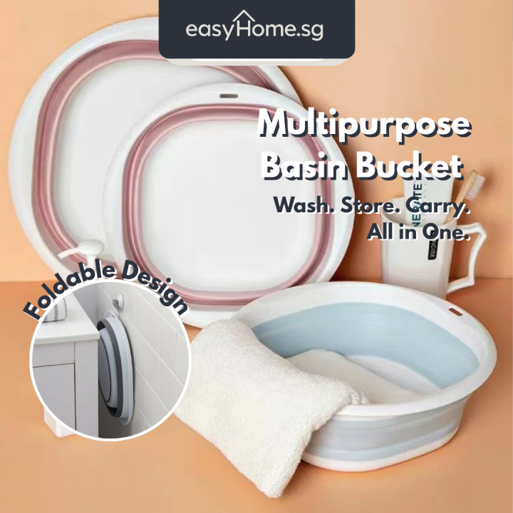 Foldable Basin / Multipurpose Wash Basin Bucket / Portable Collapsible ...