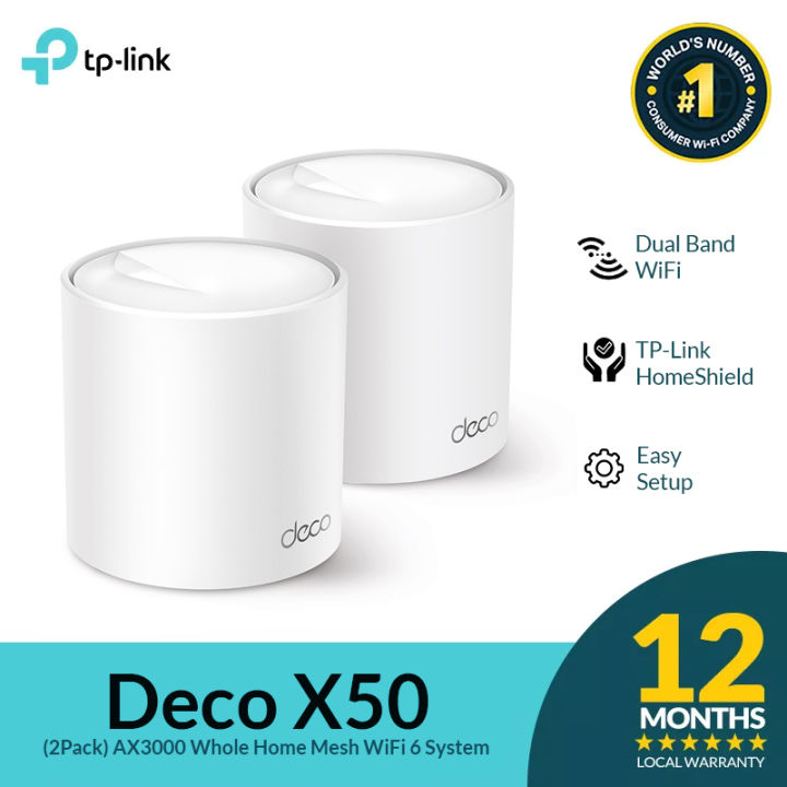 TP-Link Deco X50 (2-pack) AX3000 Whole Home Mesh Wi-Fi 6 System | Lazada PH