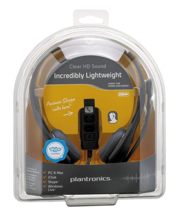 Plantronics Audio 628 USB Stereo Headset (Black) | Lazada PH