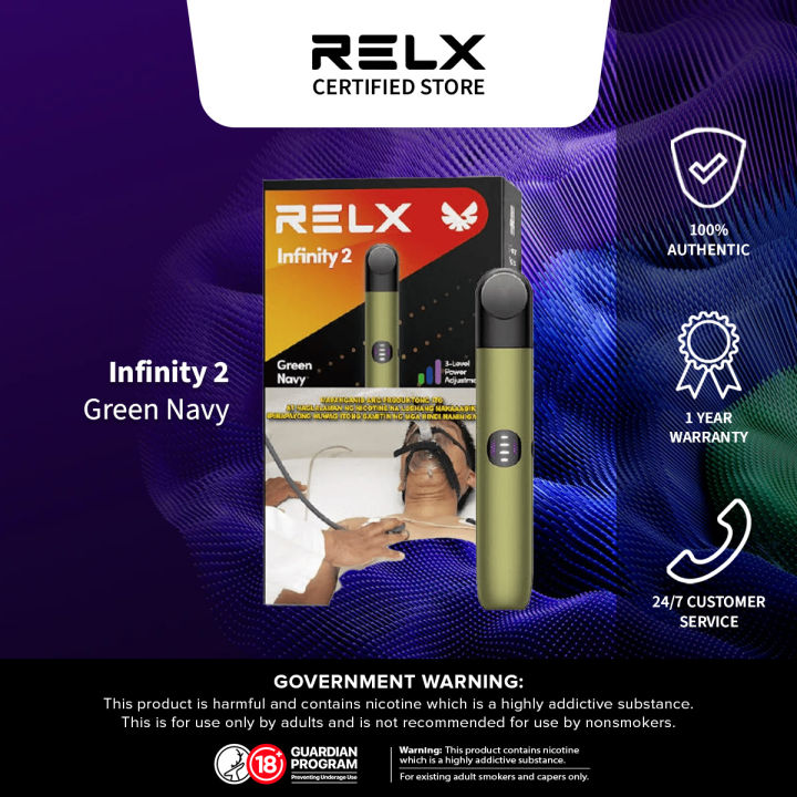 RELX Certified Store | RELX Infinity 2 Device Navy Green | Lazada PH