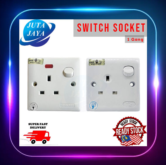 13A Single Switch Socket Outlet 13A Switch Electric One Gang Electric ...