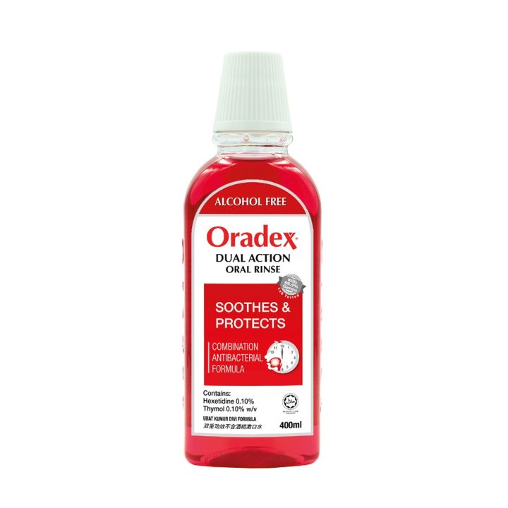 ORADEX DUAL ACTION MOUTHWASH 400ML | Lazada