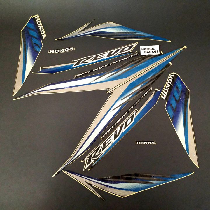 Stiker Revo Absolute 2009 Striping HONDA IMI SILVER BIRU PUTIH | Lazada ...