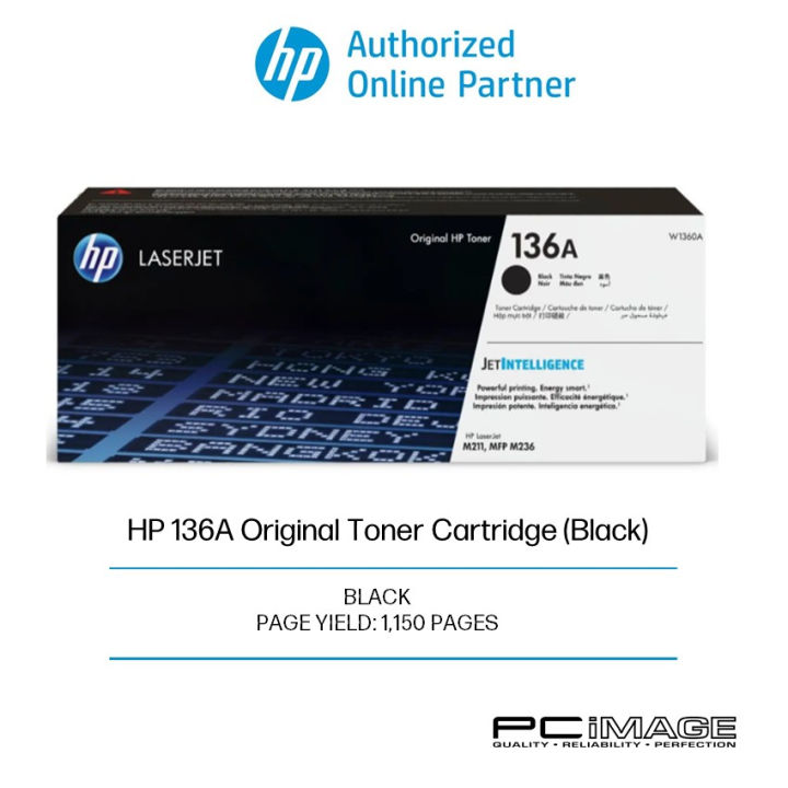 HP 136A Black Original LaserJet Toner Cartridge | Lazada