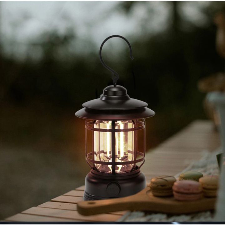 Portable Emergency Light Dimmer Switch Vintage Camping Lanterns ...