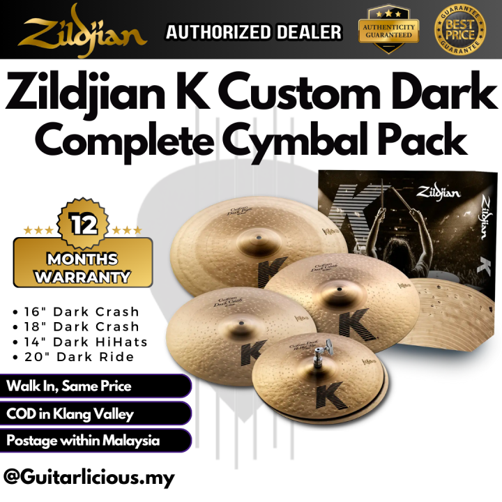 Zildjian K Custom Dark Cymbal Set - 14