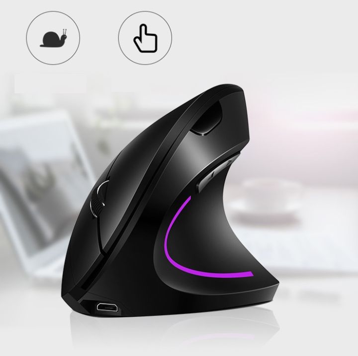 Ergonomics Mouse H1 wireless 2.4G Vertical RGB Rechargeable Mouse | Lazada