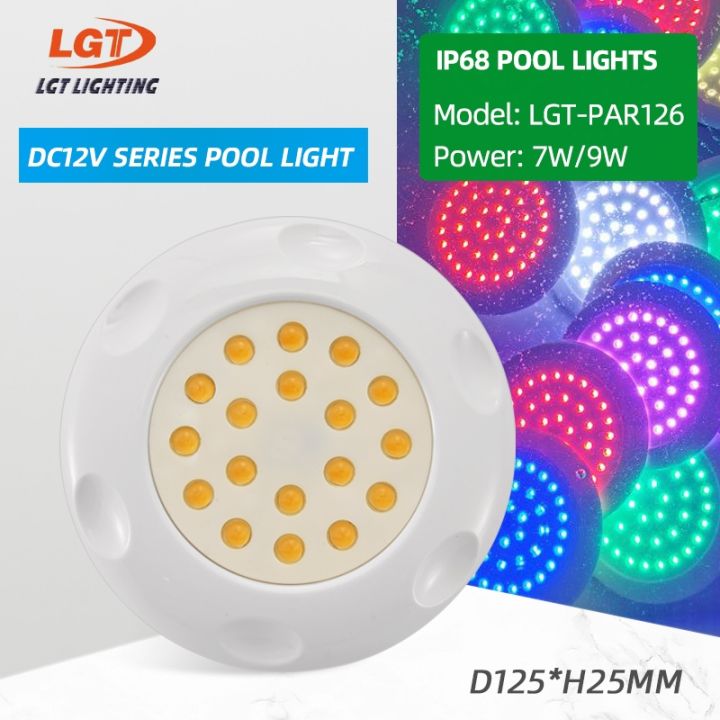 Ip68 Waterproof LED Swimming Pool Light 12V 12W RGB Underwater Type ...