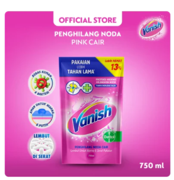 Vanish Pink Cair Pouch 750 ml | Lazada Indonesia