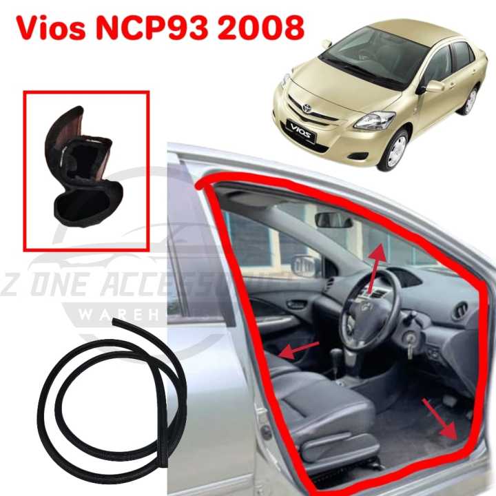 Toyota VIOS NCP42 NCP93 NCP150 Door BODY INNER RUBBER | Lazada