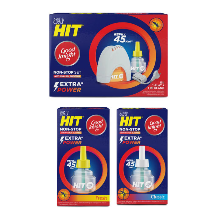HIT Non-Stop Extra Power - anti Nyamuk Good Knight | Lazada Indonesia