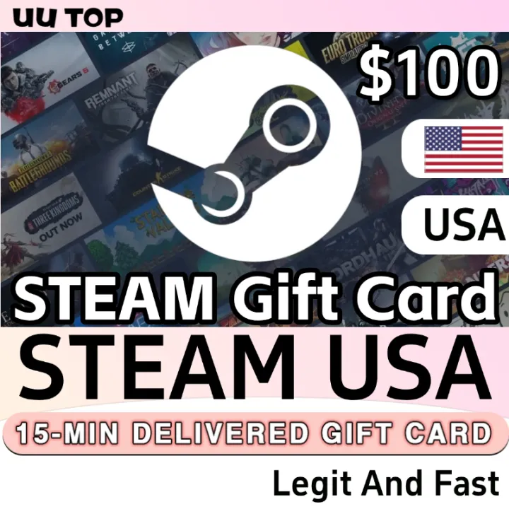 Steam Gift Card $100 USA Steam Wallet US dollar Steam Card USA Steam ...