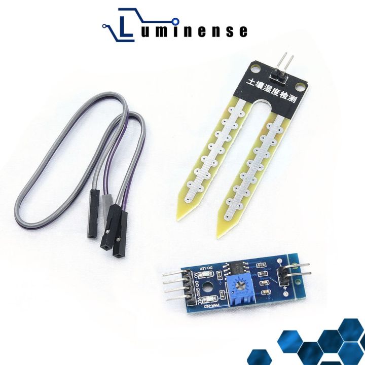 [Luminense] Soil Moisture Sensor Module Humidity Hygrometer Moisture Detection Module for ...