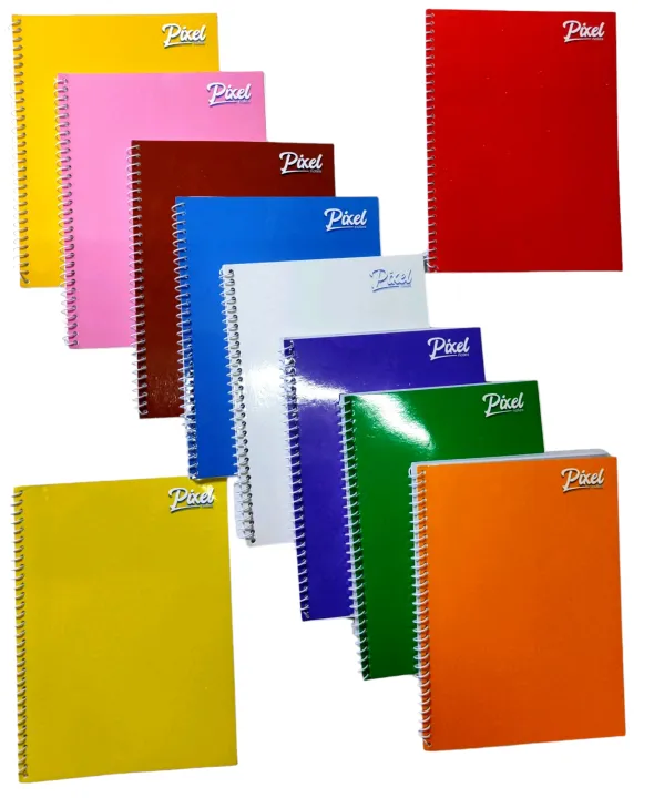 Pixel Notebook, Colored Notebook 148x200mm, 80 Leaves, 60gsm, School ...