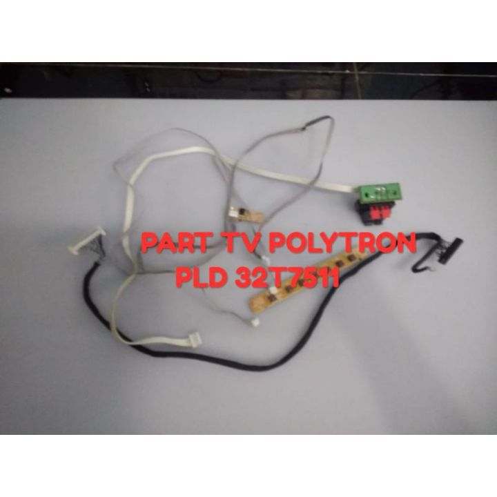 PAKET KOMPONEN TV POLYTRON PLD32T7511 LVDS-TOMBOL PROG PLUS IR-SOKET ...