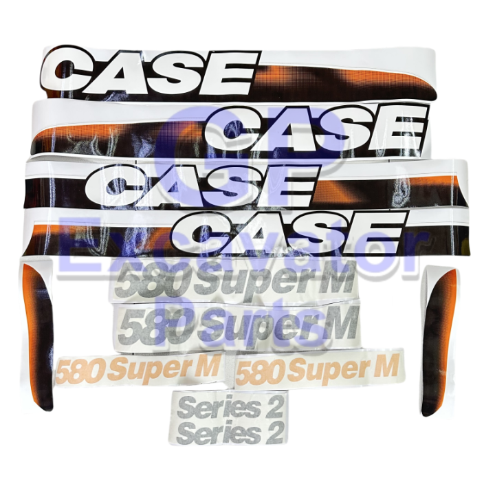CASE 580SM2 Backhoe Loader Sticker Set | Lazada