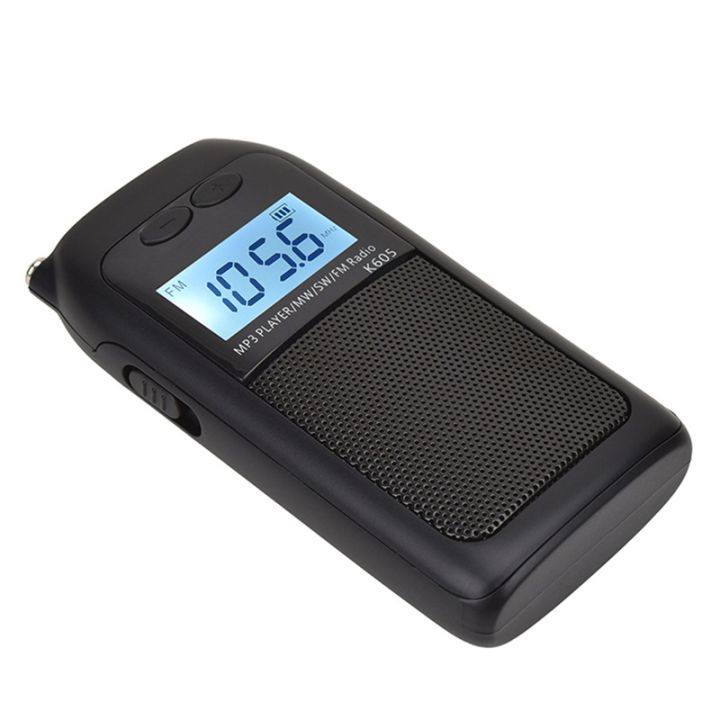Portable Radio Pocket FM AM SW MW MP3 Player Stereo Digital Receiver ...
