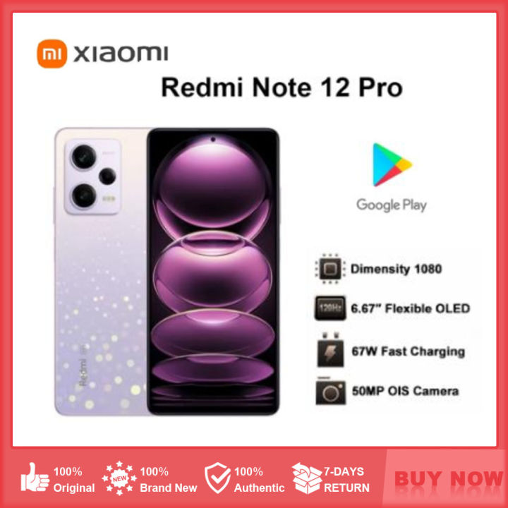 For Xiaomi Redmi Note 12 Pro 5G 12GB+256GB Dual Sim Smartphone 6.67 ...