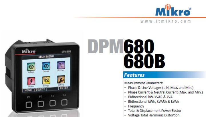 MIKRO DPM680 DPM Digital power meter | Lazada