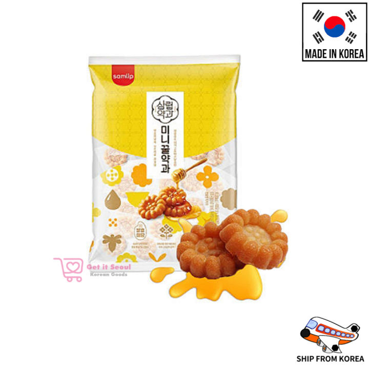 Samlip Mini Honey Yakgwa 140g Approx. 19EA / 1Kg Approx. 120EA Korean ...