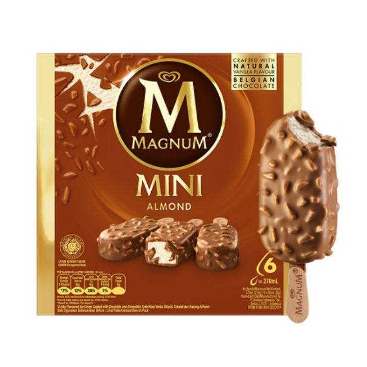 Magnum Minis Ice Cream Almond 45ml x 6s | Lazada PH