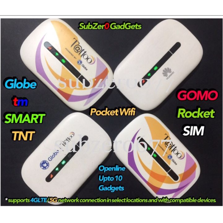 Globe Tattoo Pocket Wifi 3g Hspa 4g Lte Openline Unlock Lazada Ph