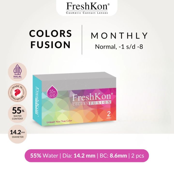 FreshKon® Colors Fusion - Color Monthly/Softlens Warna Bulanan - Misty ...