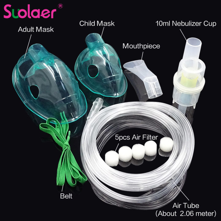 Suolaer 6 In 1 Nebulizer Inhaler Set CompMist Household Nebulizer Cup ...