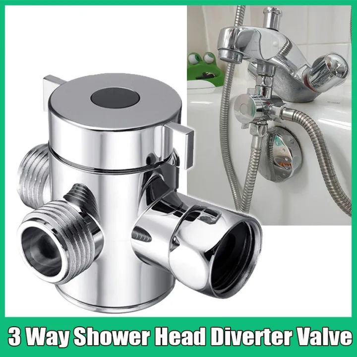 Multifunction 3 Way Shower Head Diverter Valve G1/2 Three Function ...